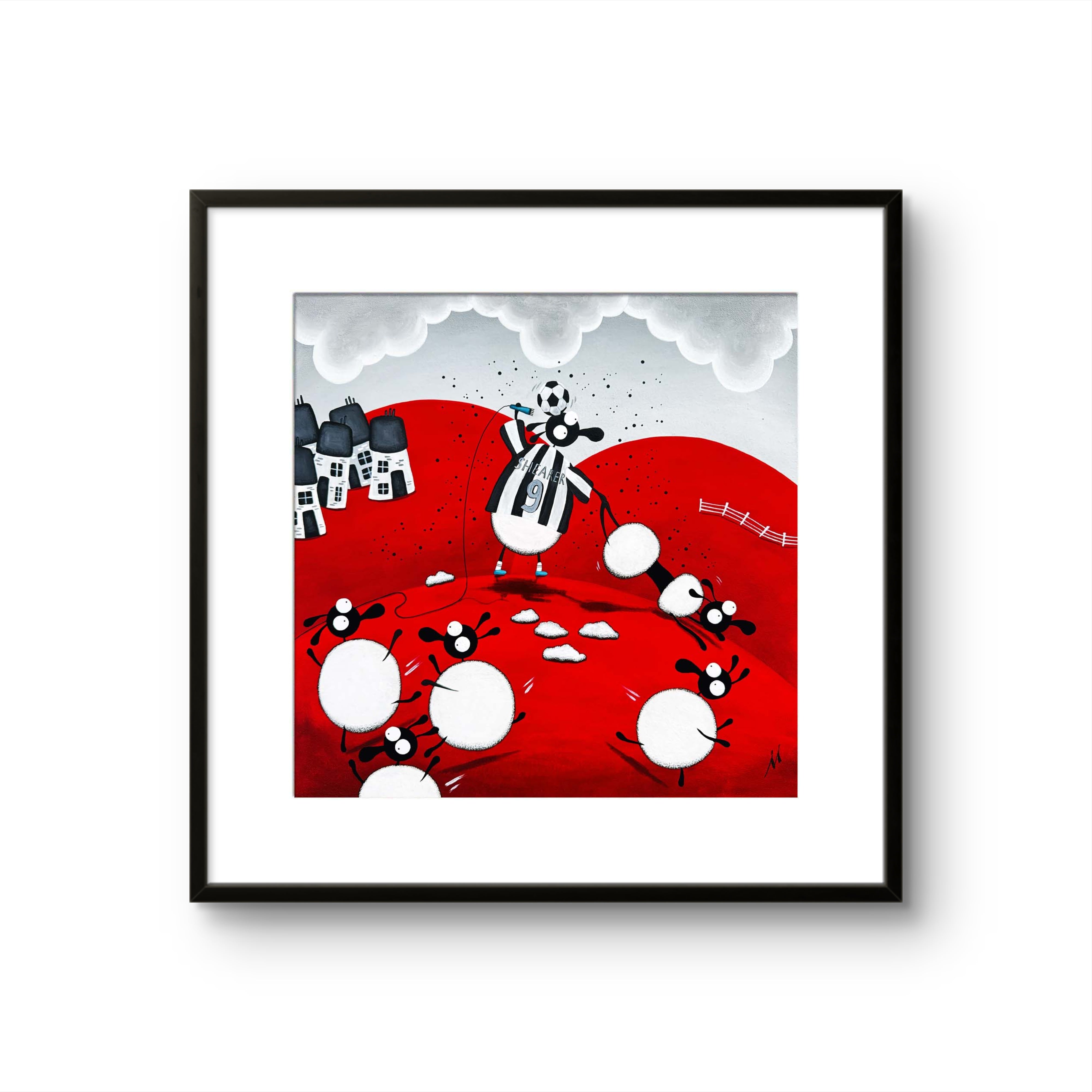 16” Limited Edition Print - Alan Shearer – Mervyn Tay Art